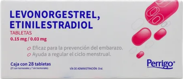 LEVONORGESTREL/ETINILESTRADIOL PERRIGO 28 – Super Farmacia Universal