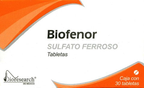 SULFATO FERROSO BIOFENOR – Super Farmacia Universal