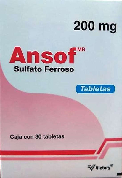 SULFATO FERROSO ANSOF – Super Farmacia Universal