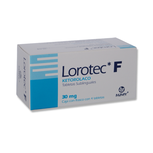 KETOROLACO SUBLINGUAL LOROTEC F C/4 – Super Farmacia Universal