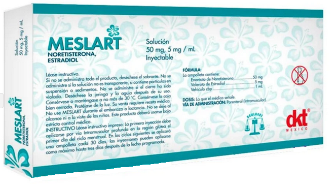 NORETISTESTONA/ESTRADIOL MESLART – Super Farmacia Universal