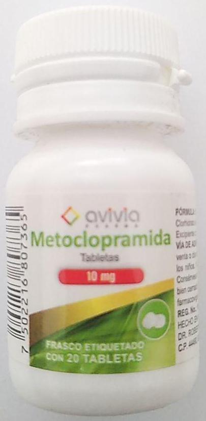 METOCLOPRAMIDA AVIVIA TABS – Super Farmacia Universal
