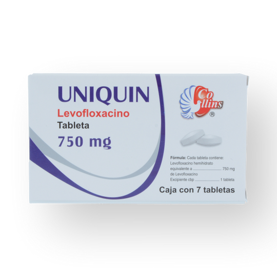 LEVOFLOXACINO 750MG UNIQUIN – Super Farmacia Universal